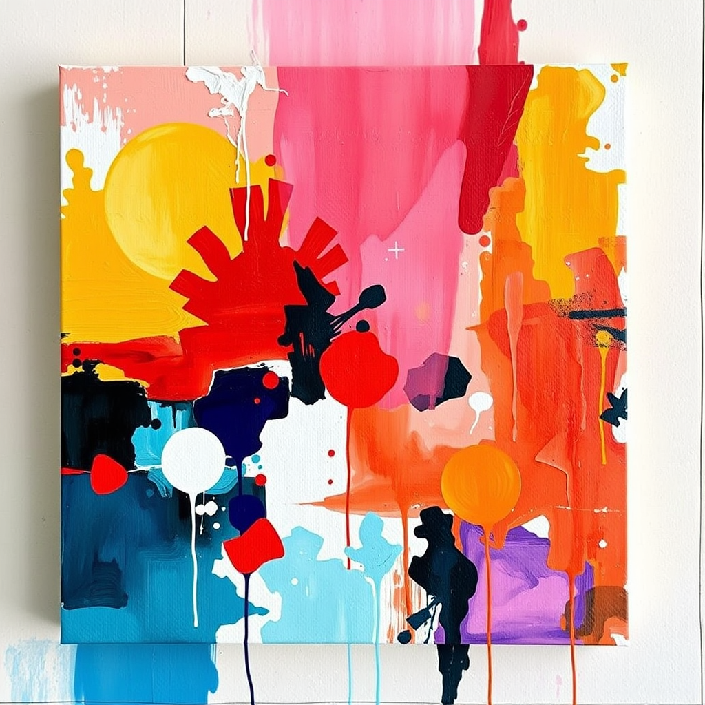 Simple Abstract Art Designs Painting Lessons: Learn Painting