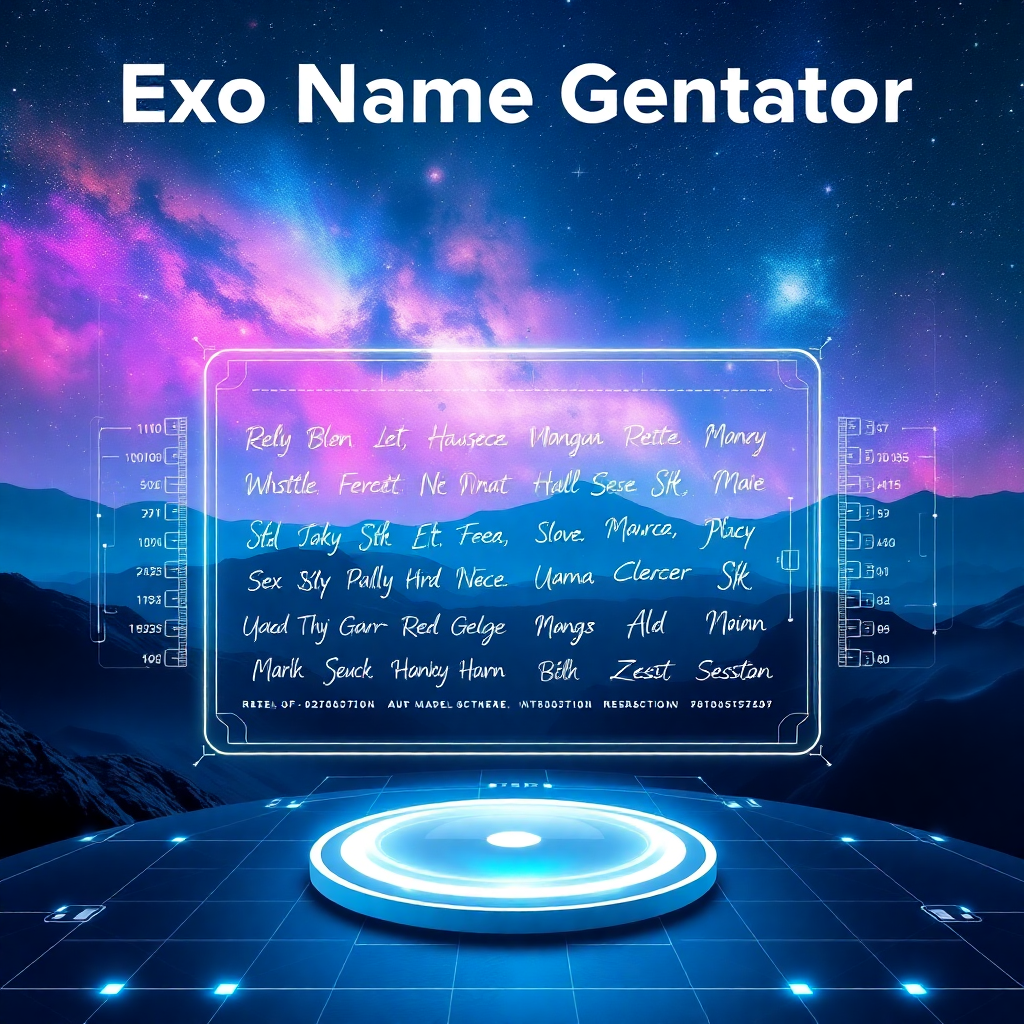Best Exo Name Generator | Vondy