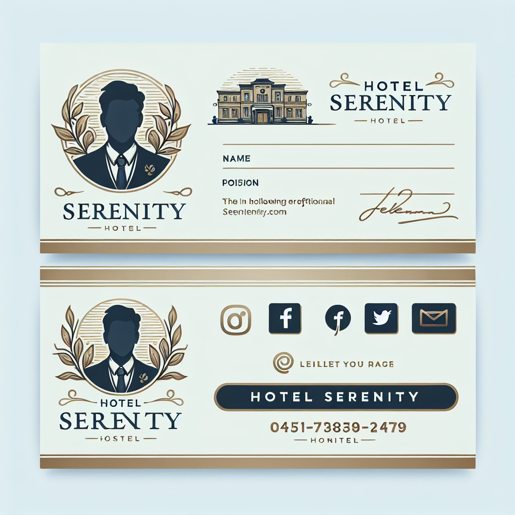 Best Hotel Email Signature Template | Vondy