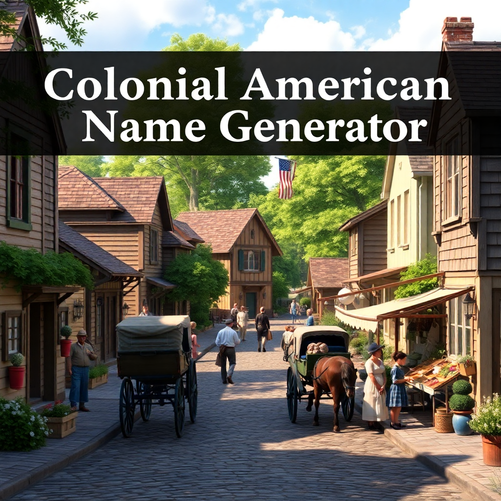 Best Colonial American Name Generator | Vondy