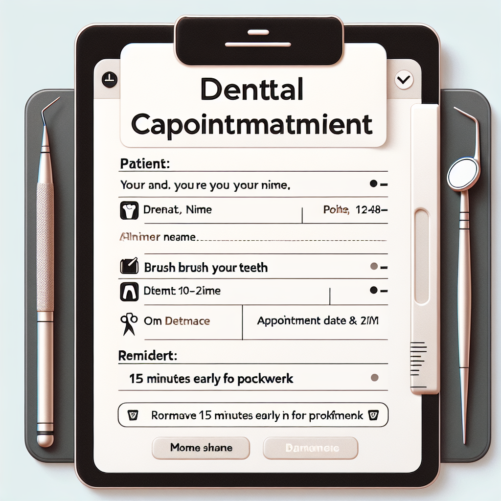 Best Dental Appointment Confirmation Email Template | Vondy