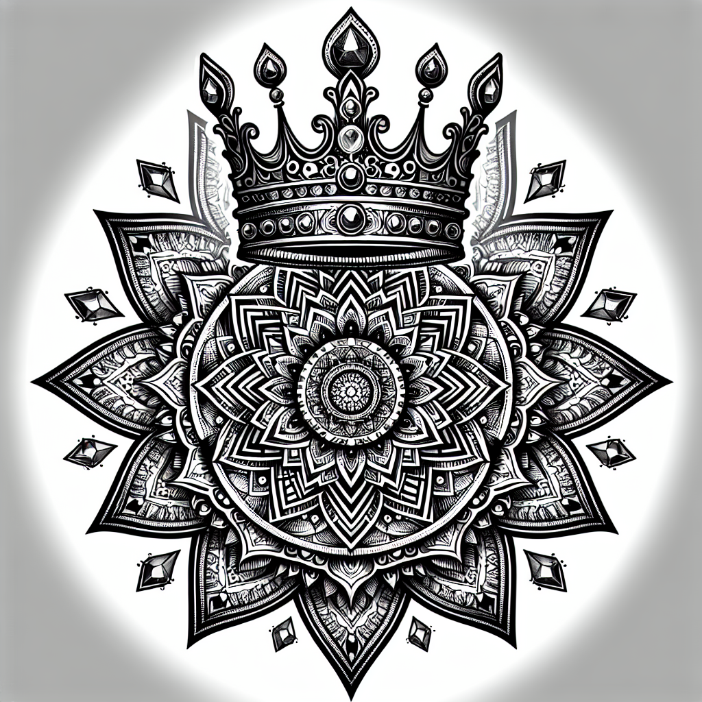 Best Mandala Crown Tattoo Generator | Vondy