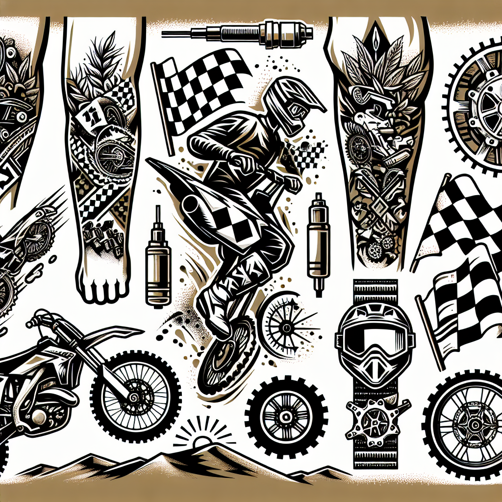 Supercross Tattoo Designs