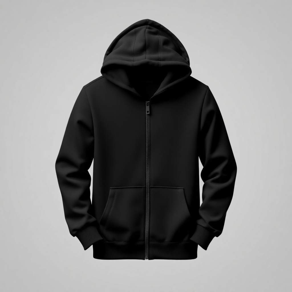 Best Black Zip Up Mockup | Vondy
