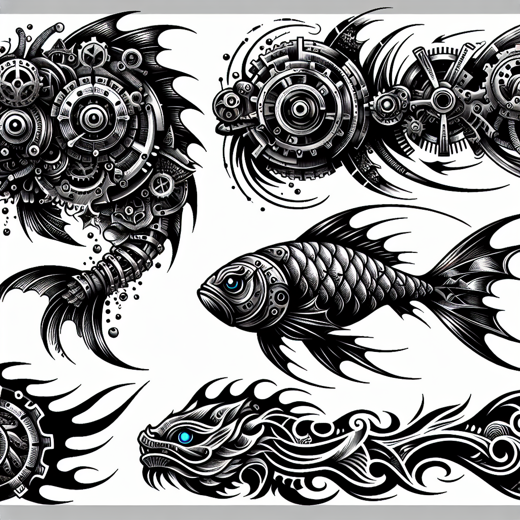 Best Biomechanical Fish Tattoo Generator | Vondy