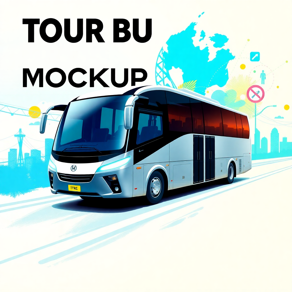 Best Tour Bus Mockup | Vondy