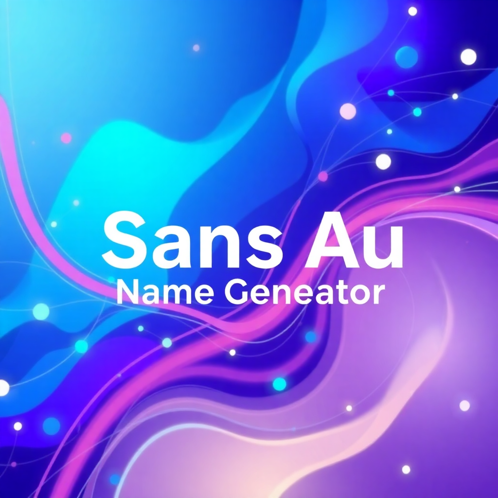 Best Sans Au Name Generator | Vondy