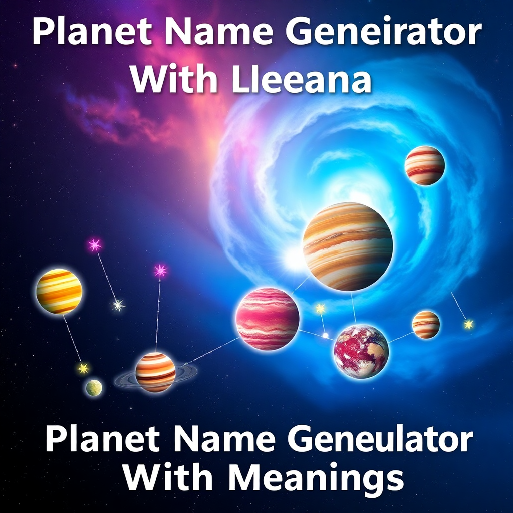 Best Planet Name Generator With Meanings | Vondy