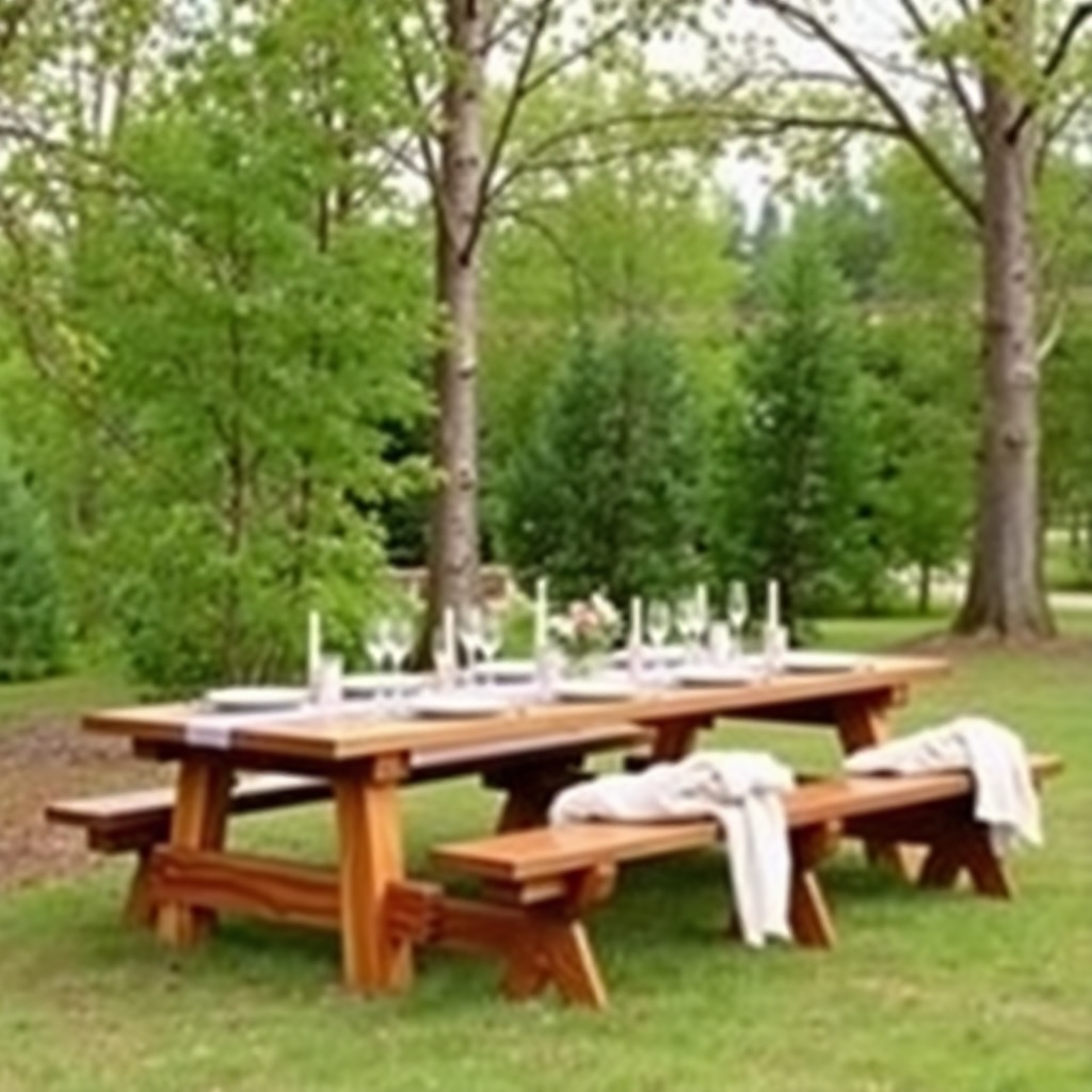 Best Picnic Table Wedding Reception Ideas | Vondy