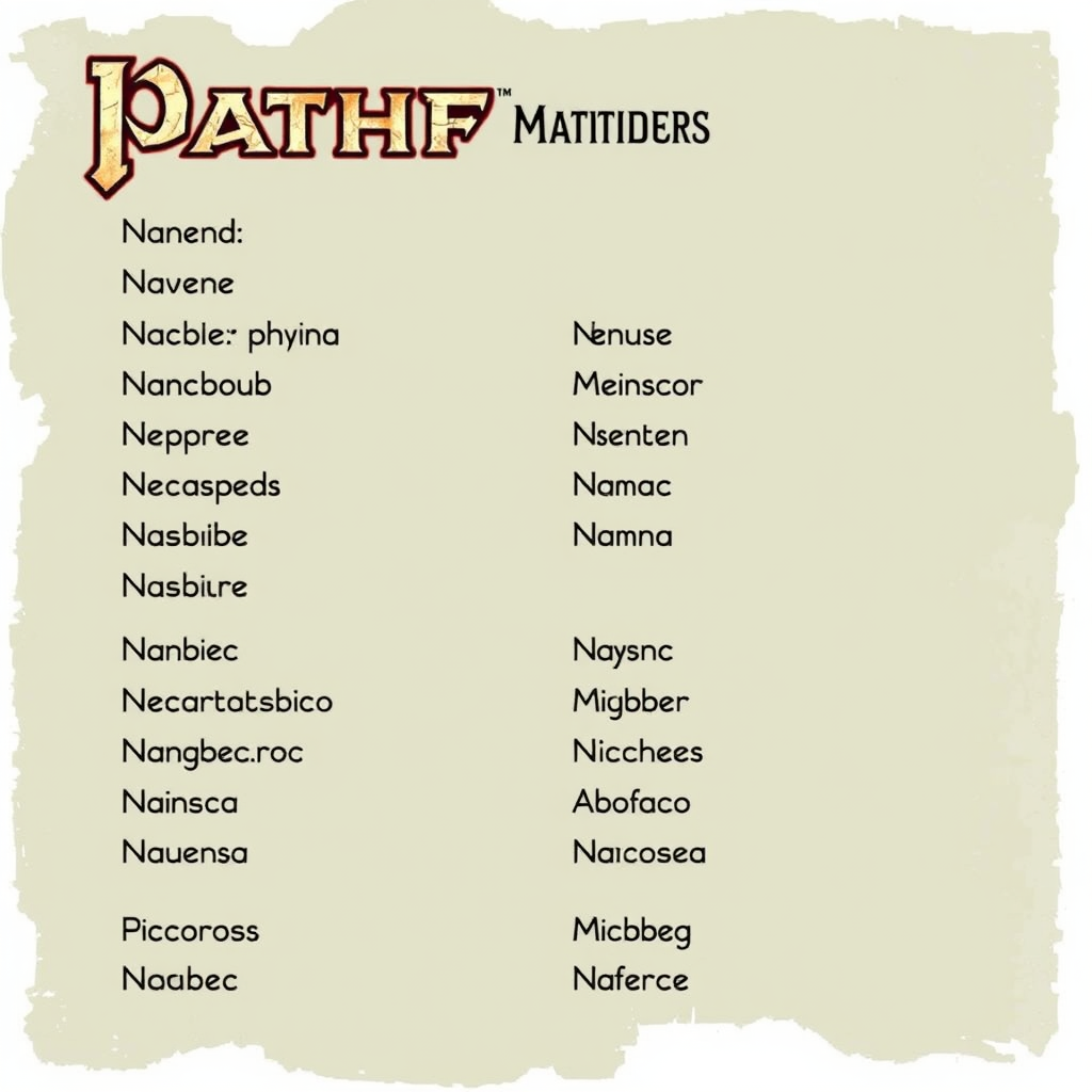 Best Pathfinder Name Generator | Vondy