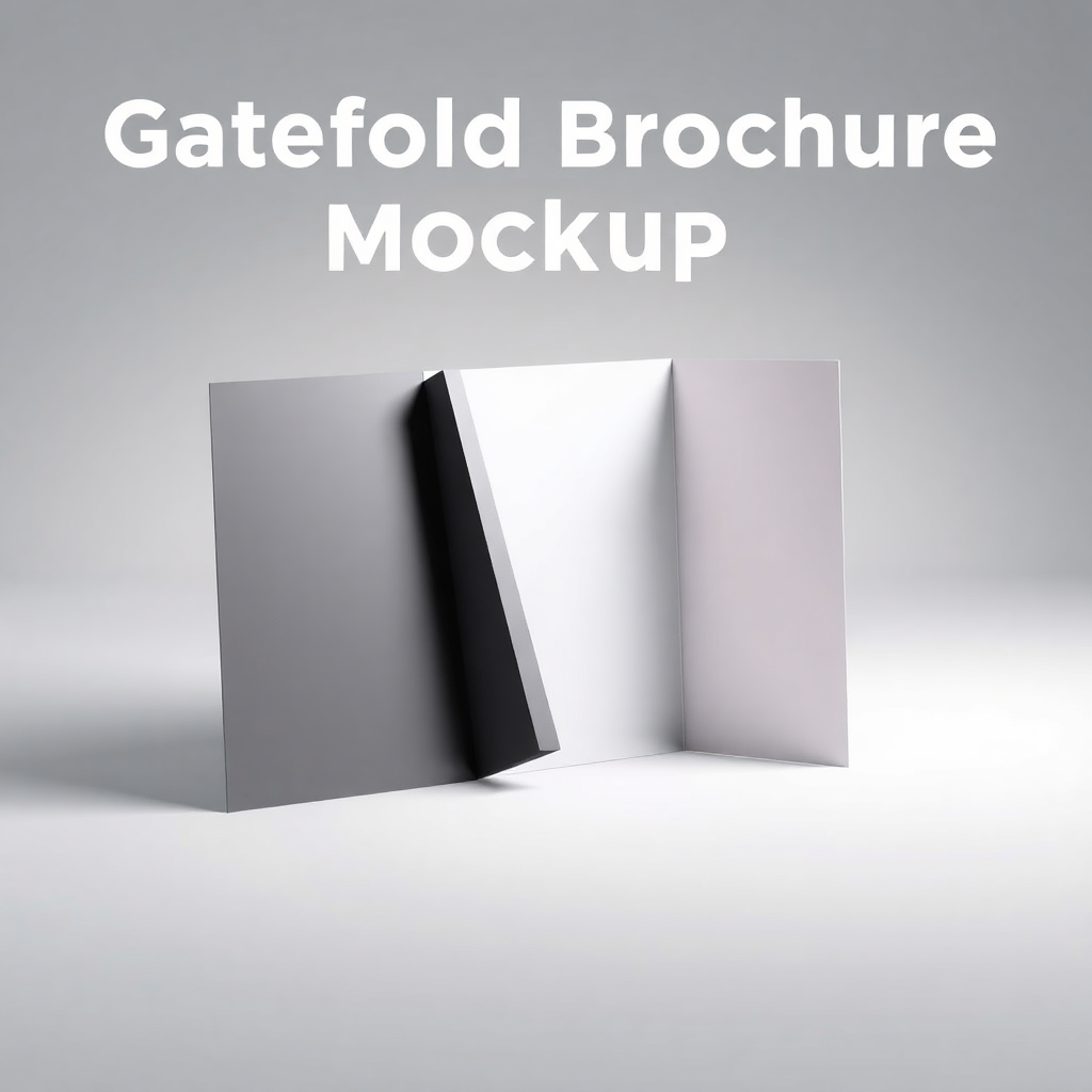 Best Gatefold Brochure Mockup | Vondy