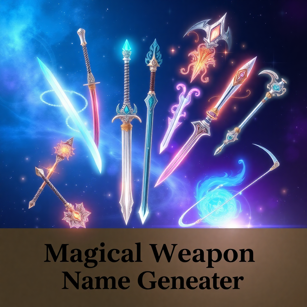 Best Magical Weapon Name Generator | Vondy