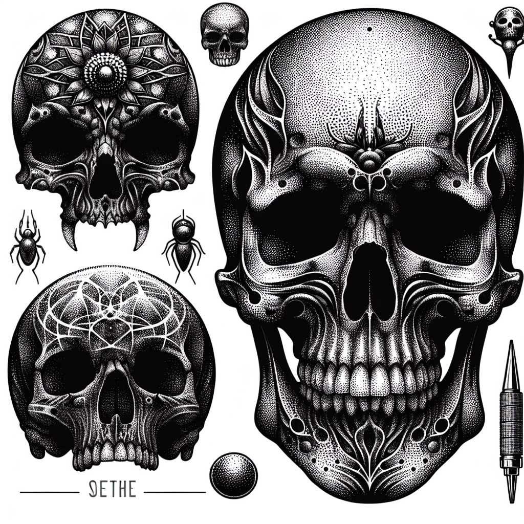 Best Dotwork Skull Tattoo Generator | Vondy