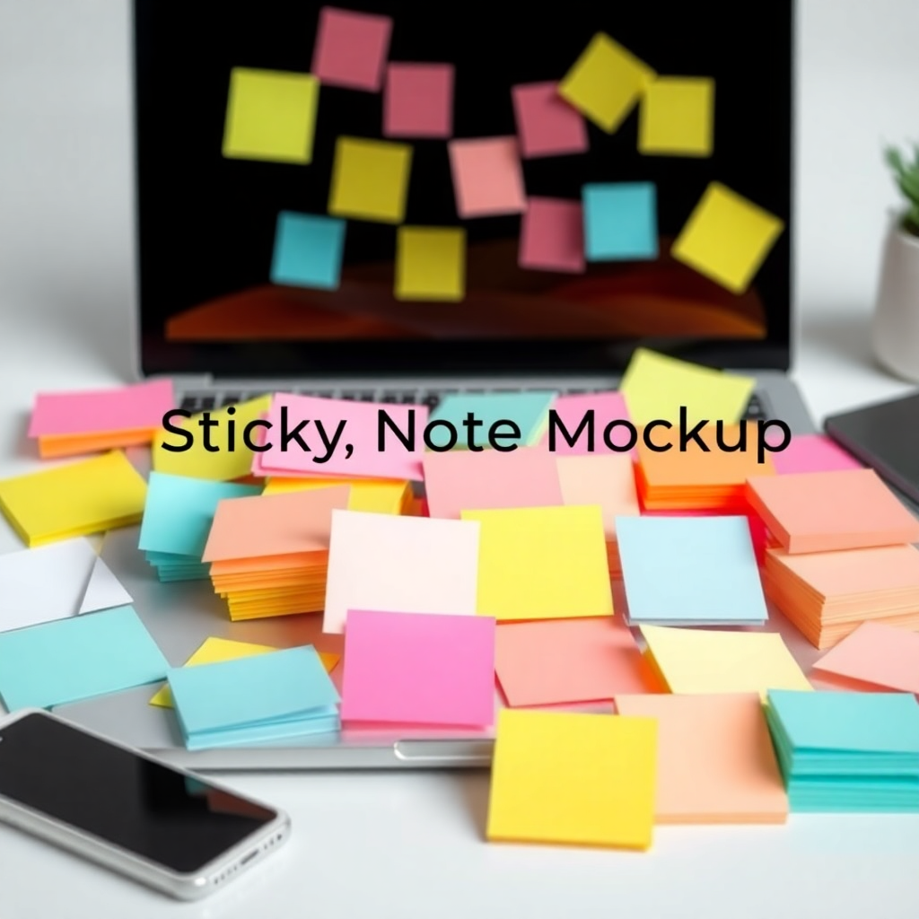 Best Sticky Note Mockup | Vondy