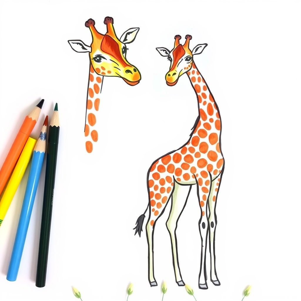 Best Giraffe Drawing Ideas | Vondy