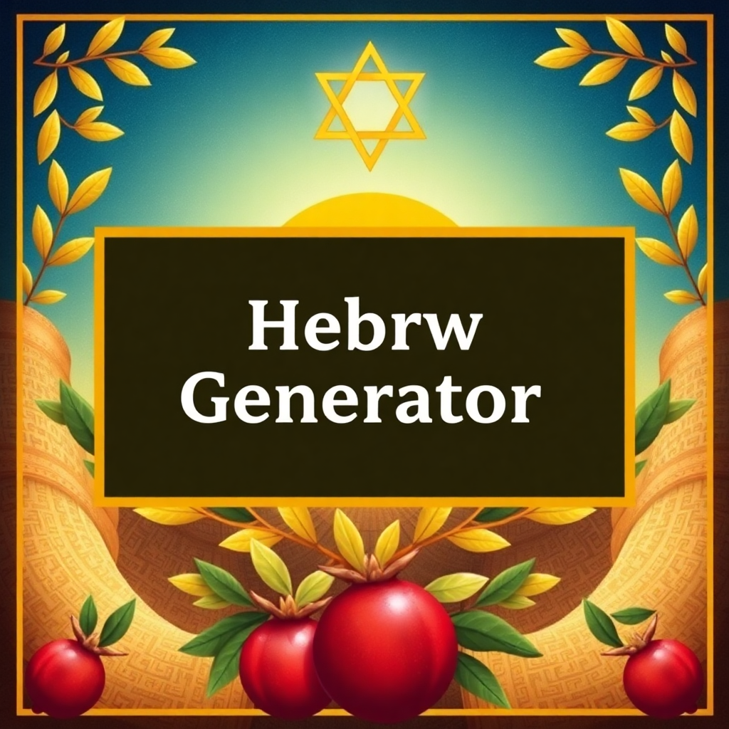 Best Hebrew Name Generator | Vondy