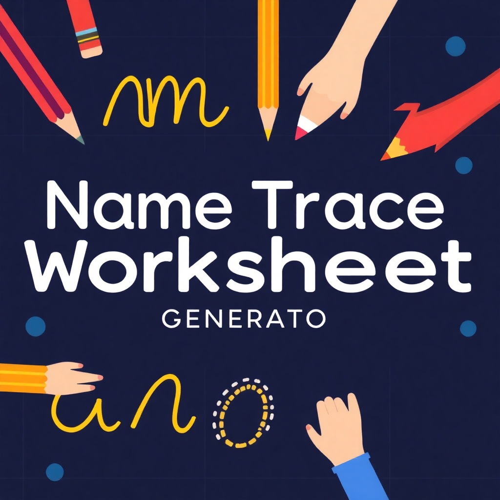 Best Name Trace Worksheet Generator | Vondy
