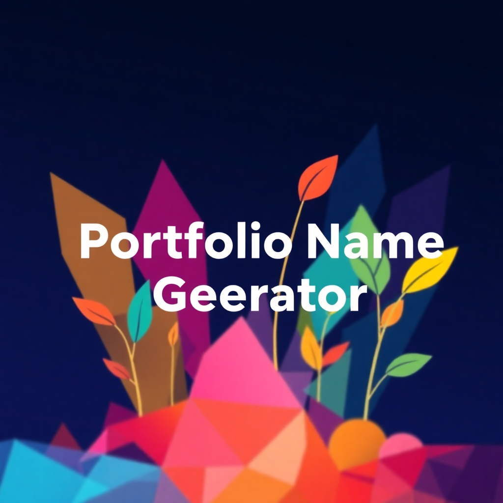 Best Portfolio Name Generator | Vondy