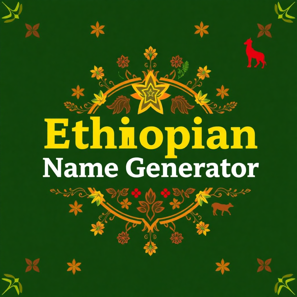 Best Ethiopian Name Generator | Vondy