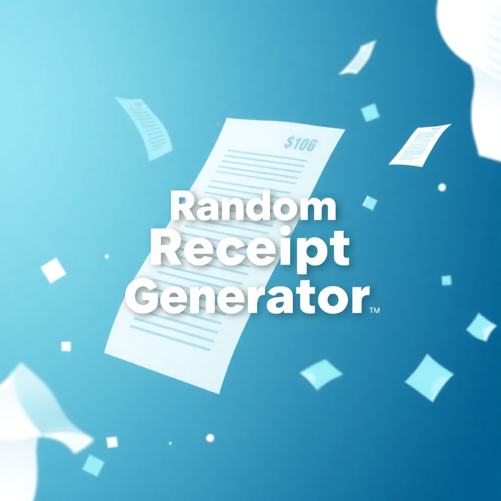 Best Random Receipt Generator | Vondy