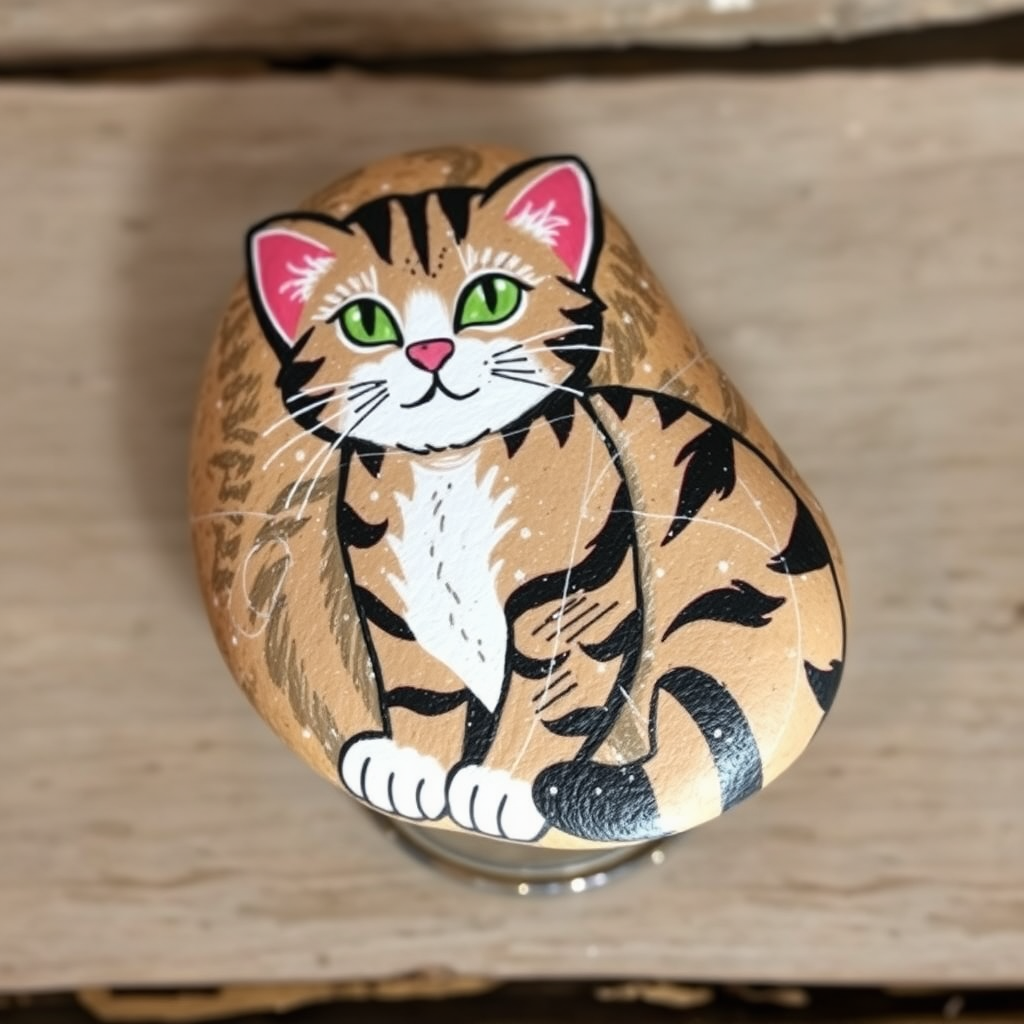 Best Easy Cat Rock Painting Ideas | Vondy
