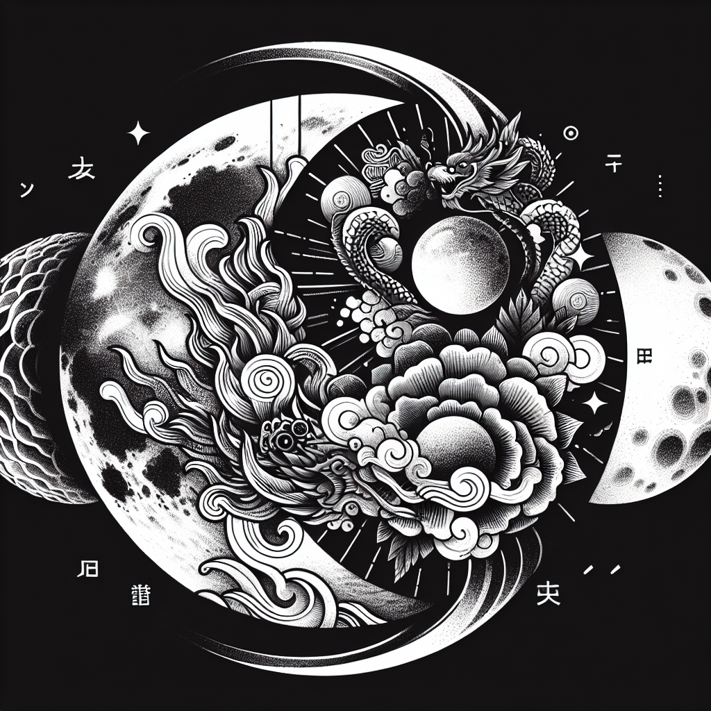 Best Neo-Japanese Moon Tattoo Generator | Vondy