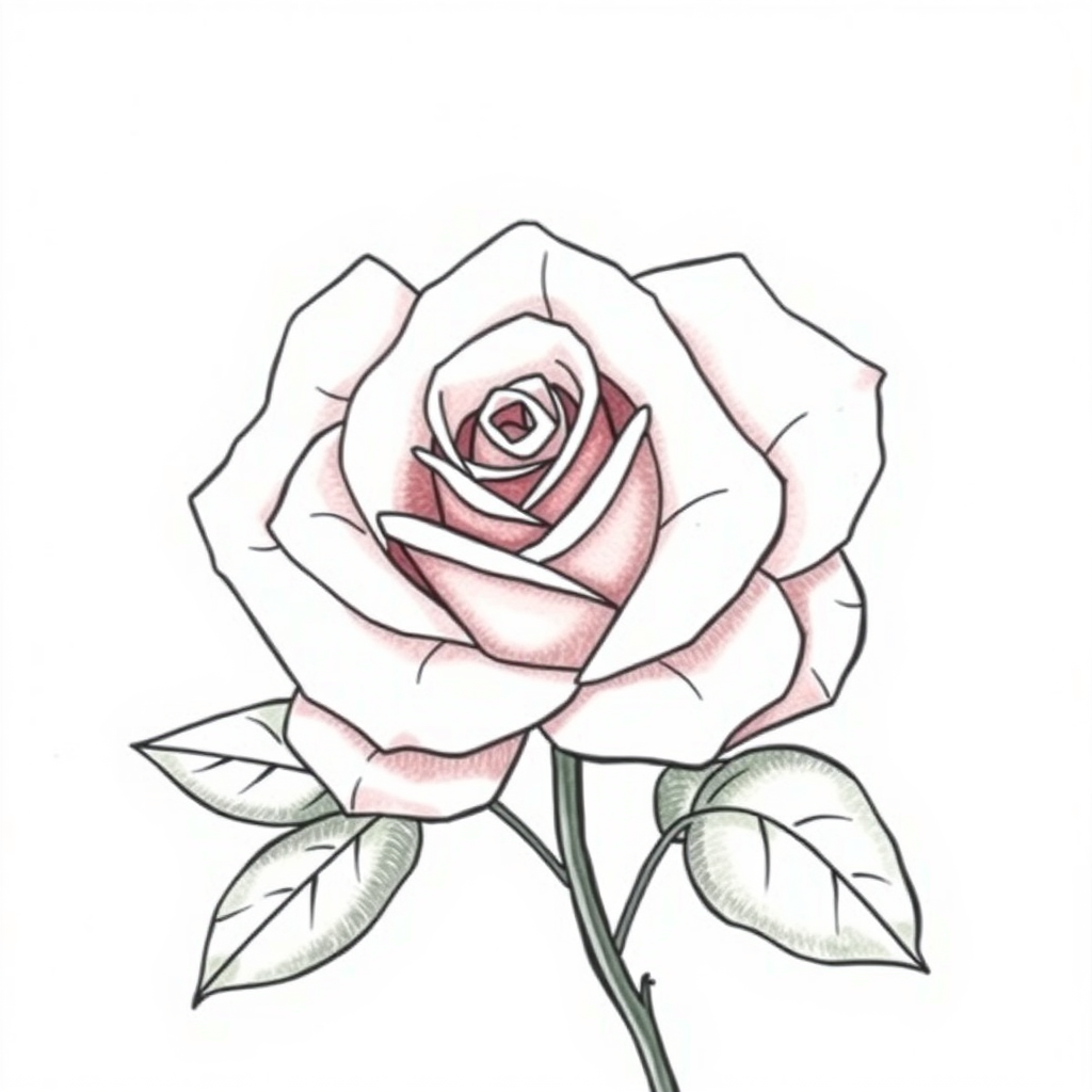 Cool Drawings Of Roses Easy