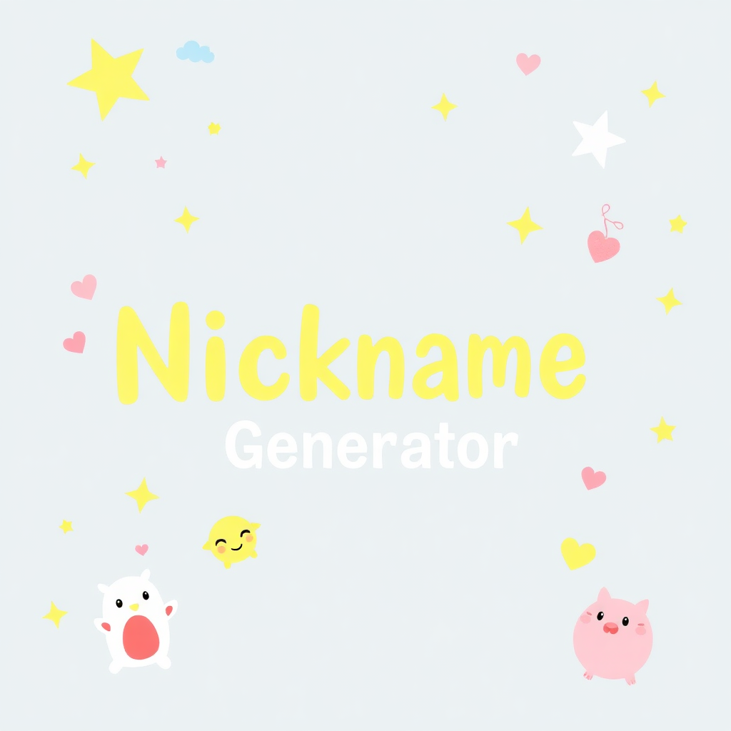 Best Cute Nickname Generator Based On Name | Vondy