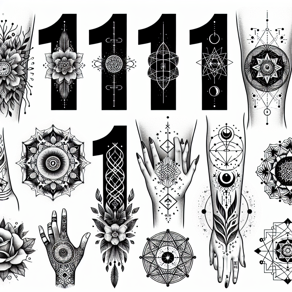 1111 tattoo meaning - Eagleviewtattoo.com