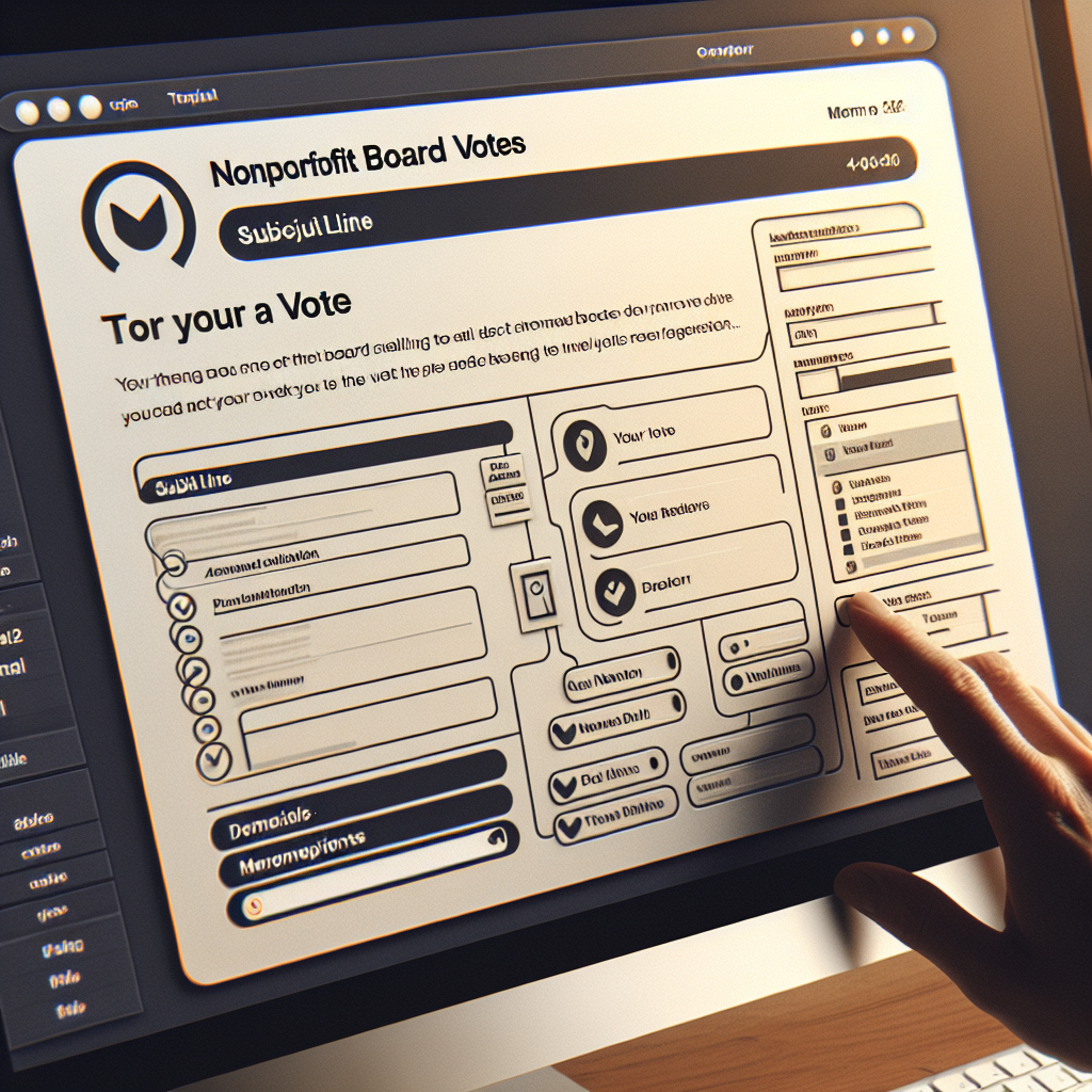 Best Nonprofit Board Vote By Email Template | Vondy