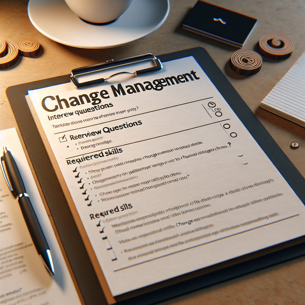 Best Change Management Interview Question Generator | Vondy