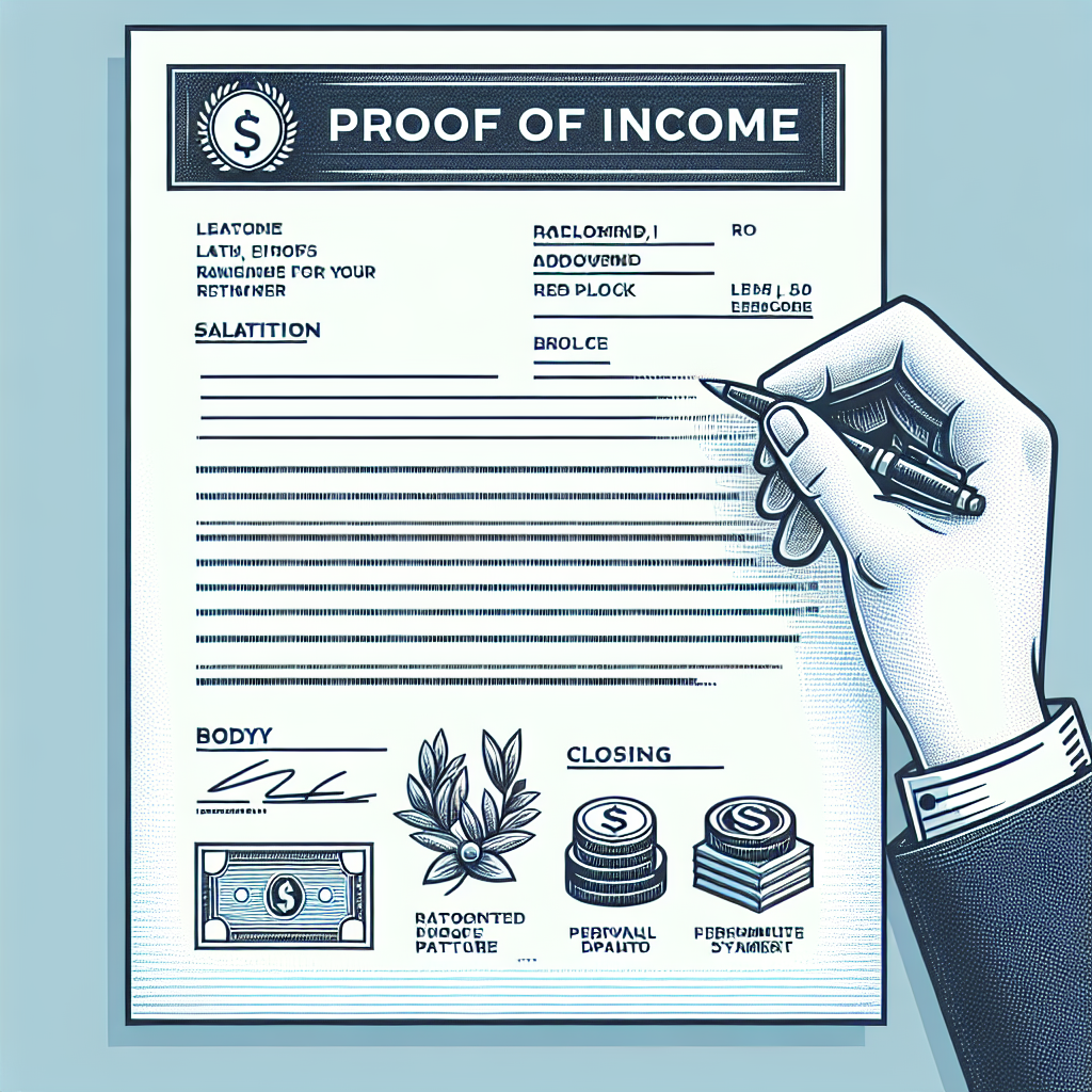 How To Write A Proof Of Income Letter | Vondy