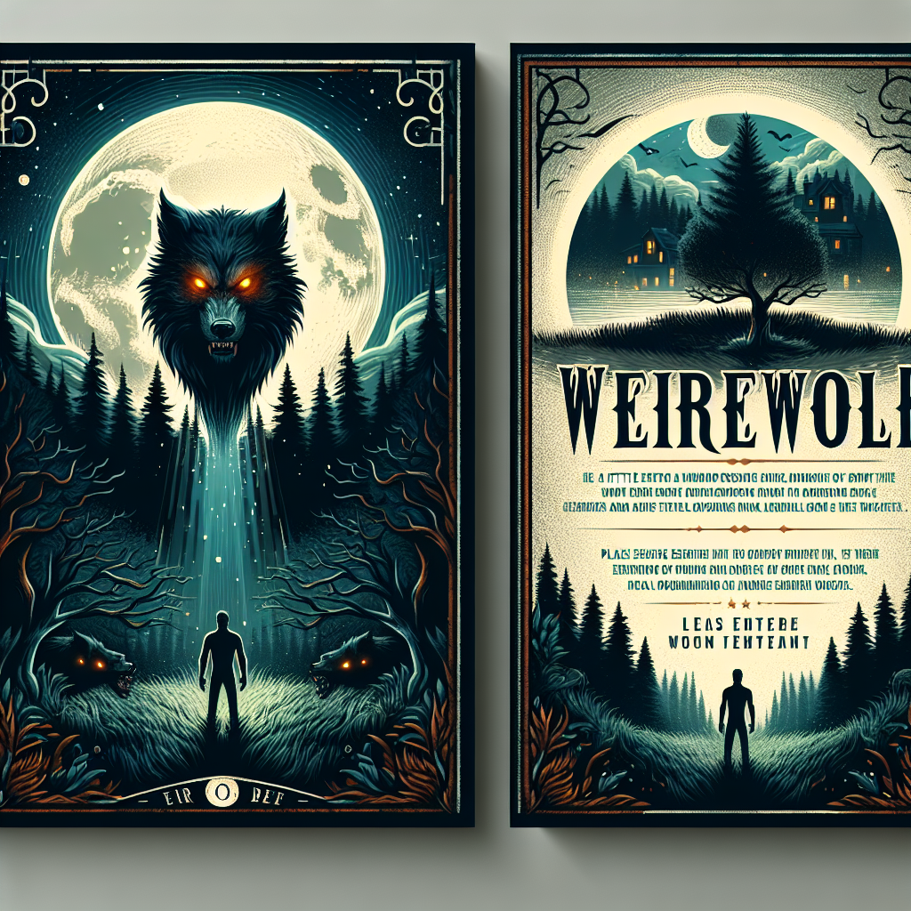Best Werewolf Book Cover Generator | Vondy
