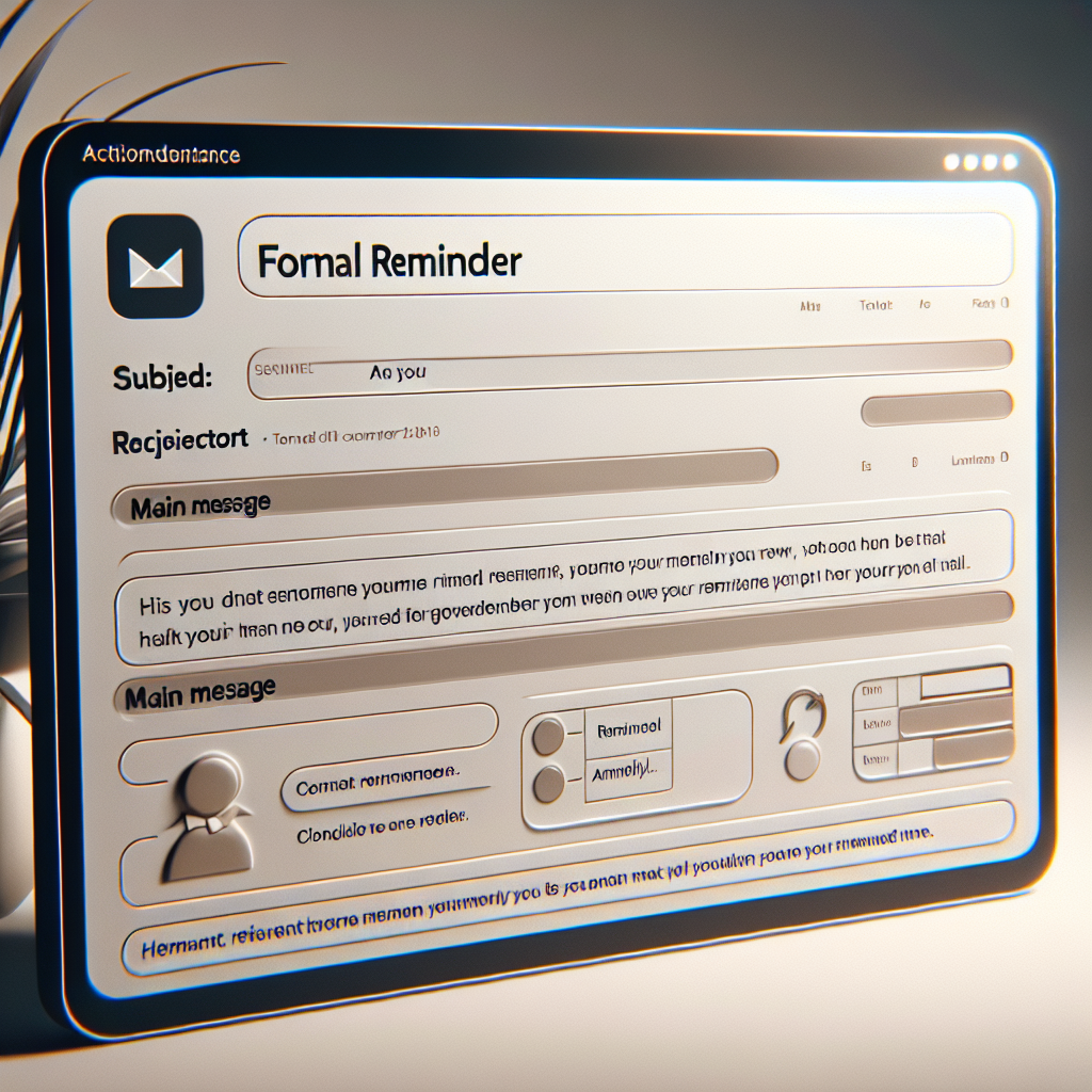 Best Formal Reminder Email Template | Vondy