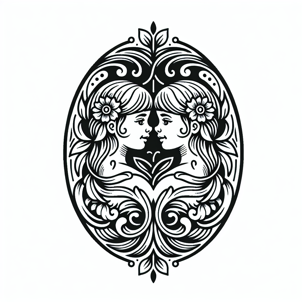 Fraternal twin symbols tattoos - Bronctattooaus.com