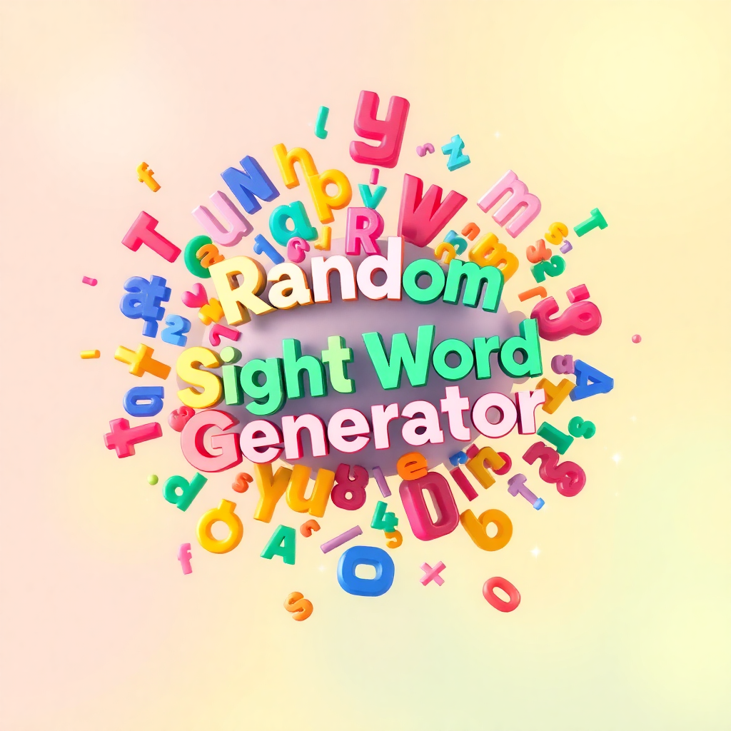 Best Random Sight Word Generator | Vondy