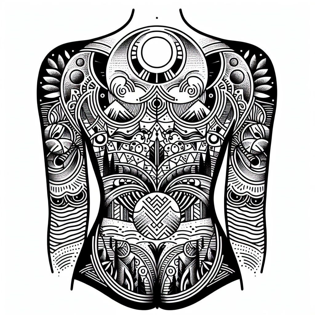 Best Abstract Back Tattoo Generator | Vondy