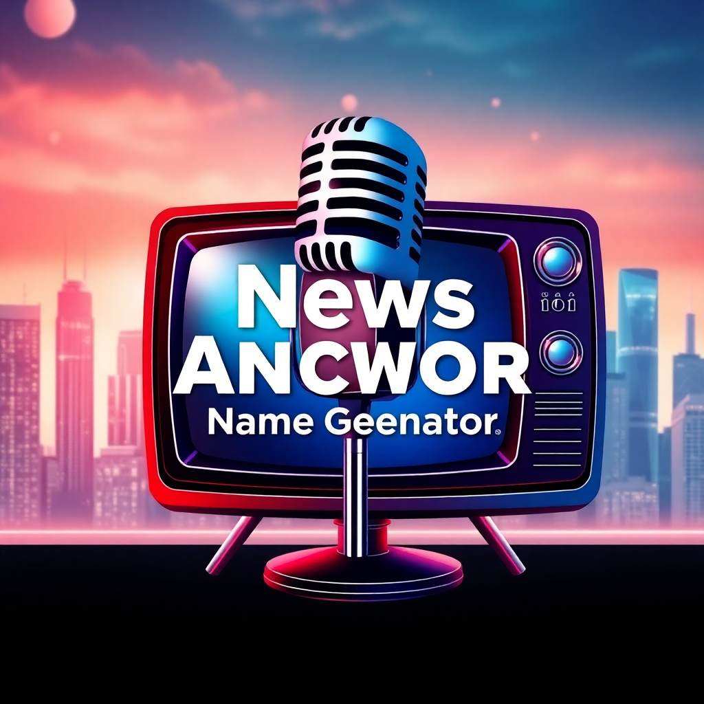 Best News Anchor Name Generator | Vondy