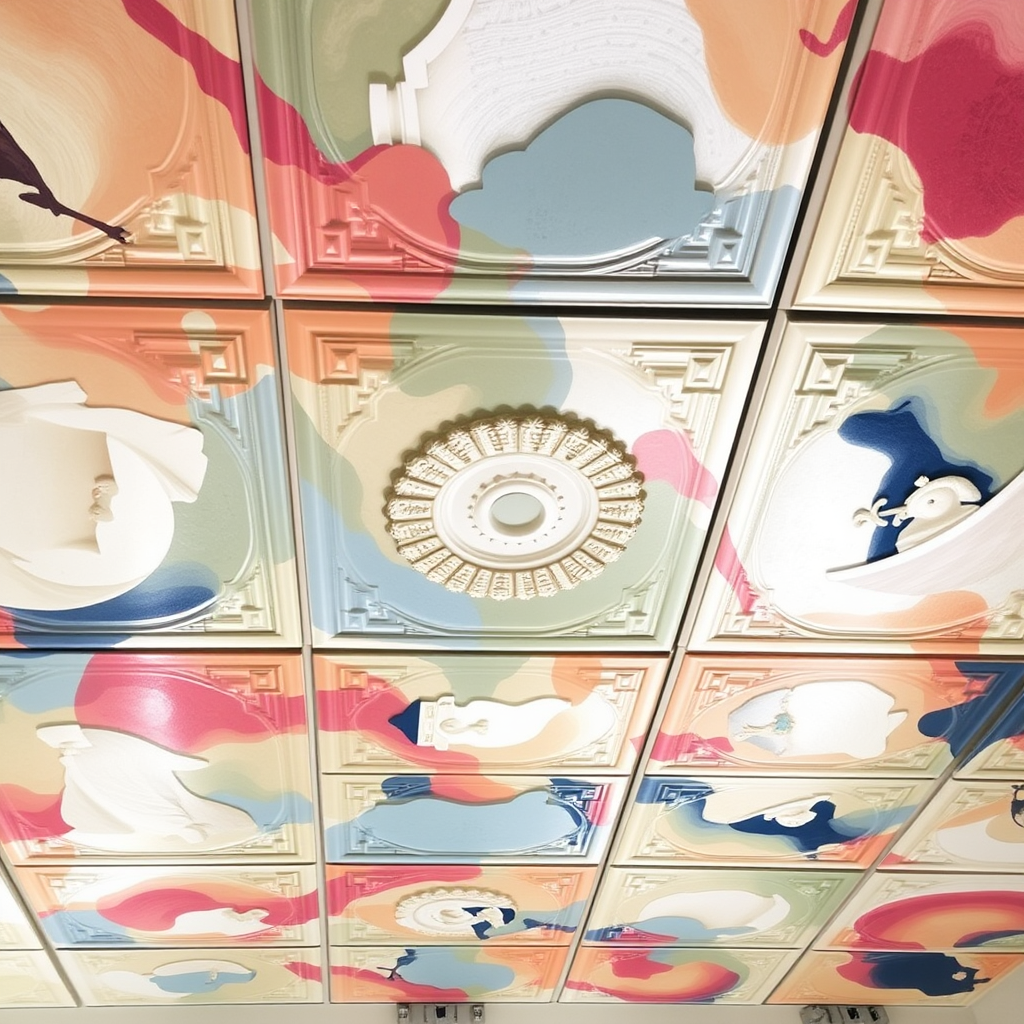 Best Ceiling Tile Painting Ideas | Vondy