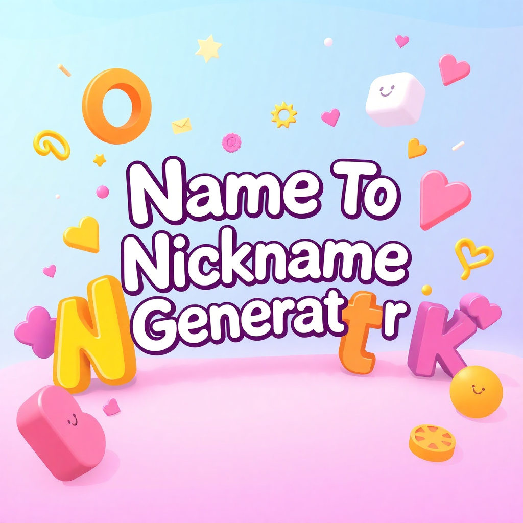 Best Name To Nickname Generator | Vondy