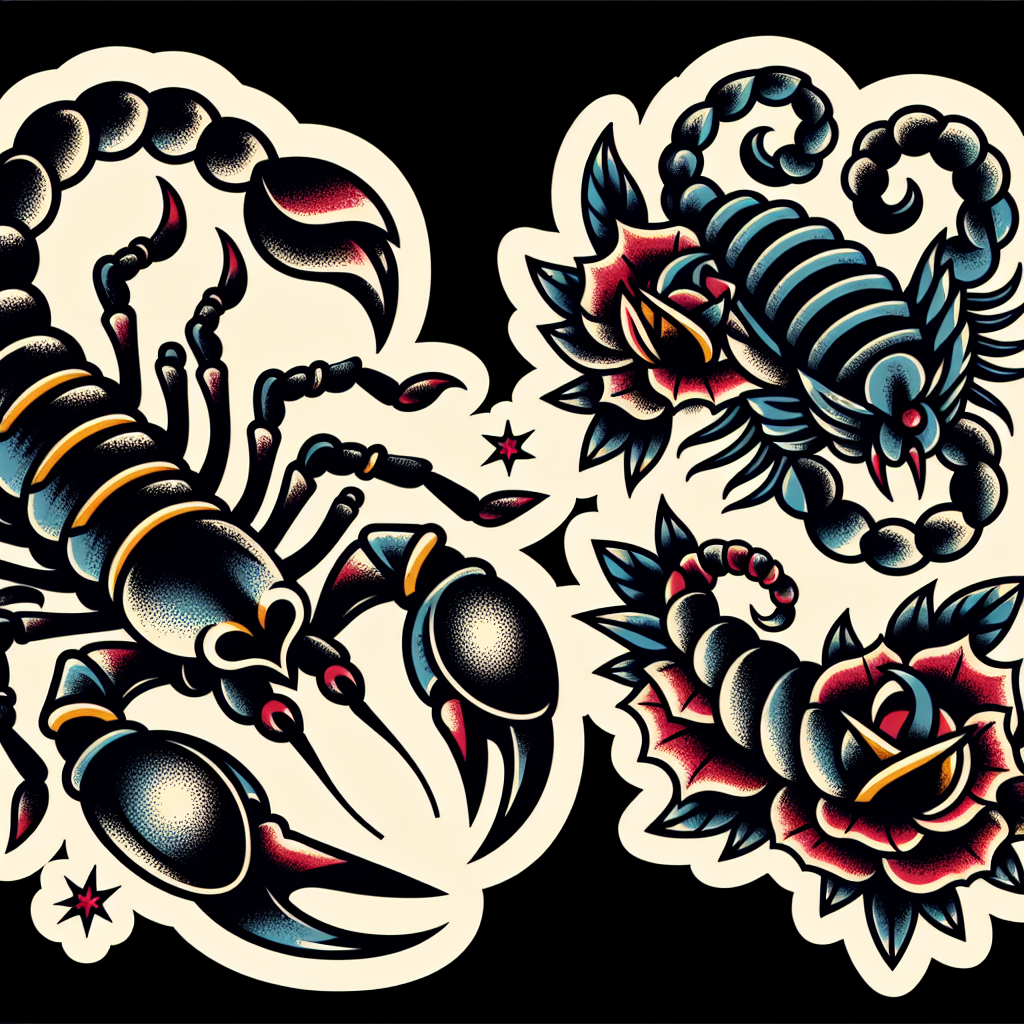 Best American Traditional Scorpion Tattoo Generator | Vondy