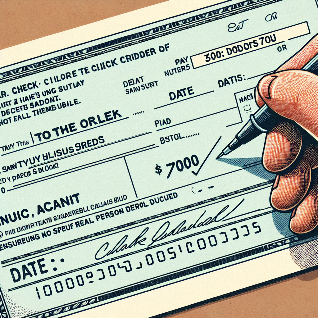 How To Write A Check For 700 Dollars | Vondy
