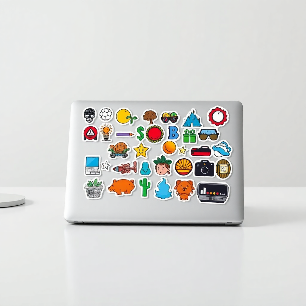 Best Laptop Sticker Mockup | Vondy