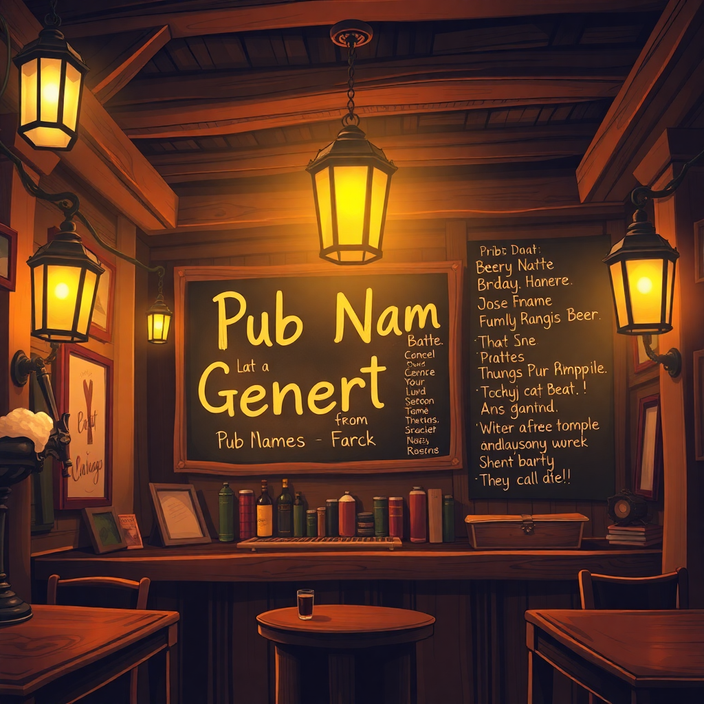 Best Pub Name Generator | Vondy
