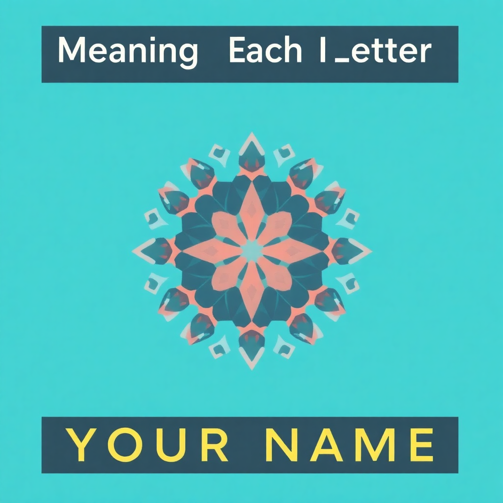 Best Meaning Each Letter Your Name Generator | Vondy