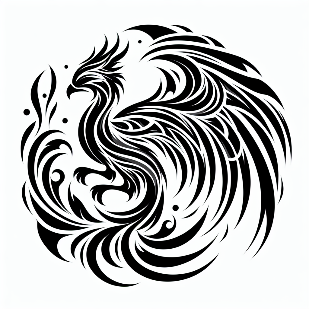 Best Black And Grey Phoenix Tattoo Generator | Vondy