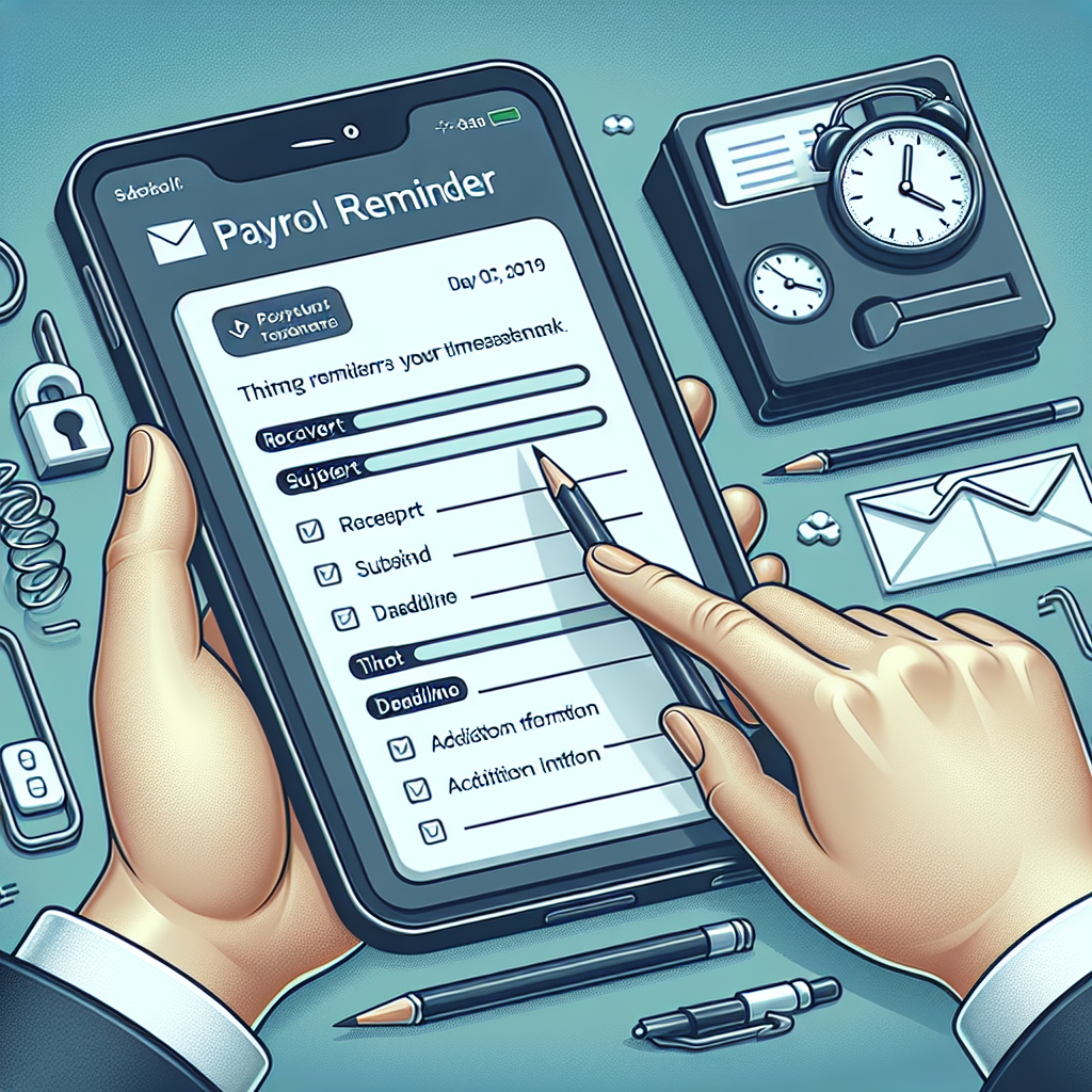 Best Payroll Reminder Email Template | Vondy