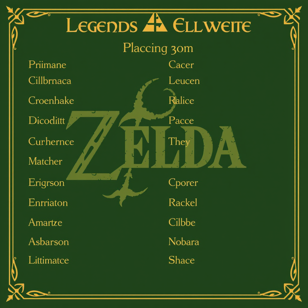 Zelda Inspired Names