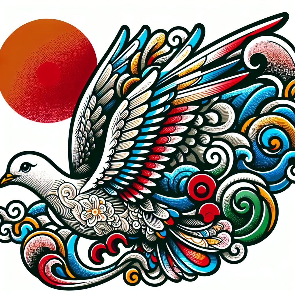 Best Neo-Japanese Dove Tattoo Generator | Vondy