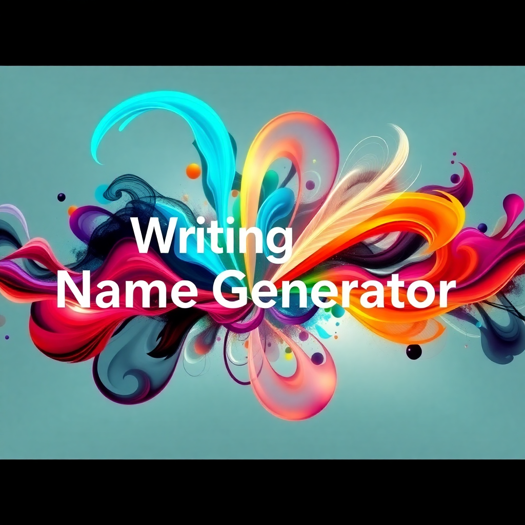 Best Writing Name Generator | Vondy